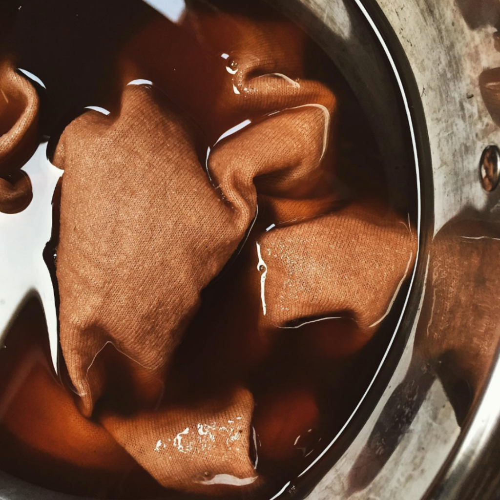 Cómo teñir tela con hojas de árboles y crear color café natural - T A L Ú